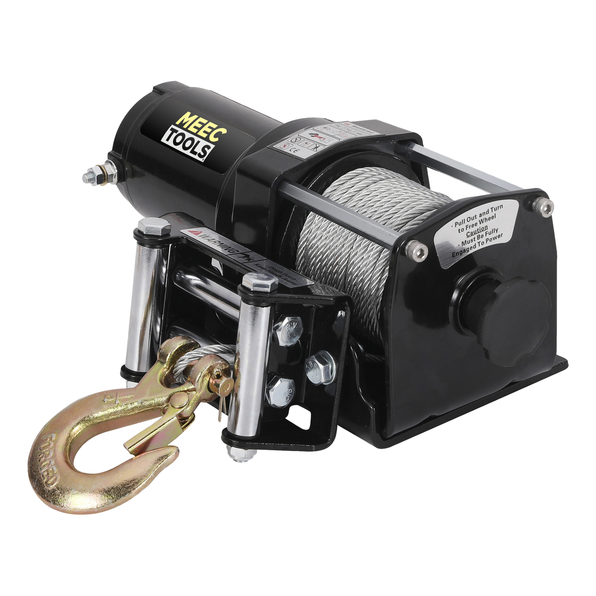 Elektrisk vinsj 12 V 907 kg 15 m | For fast montering | Meec Tools | Jula