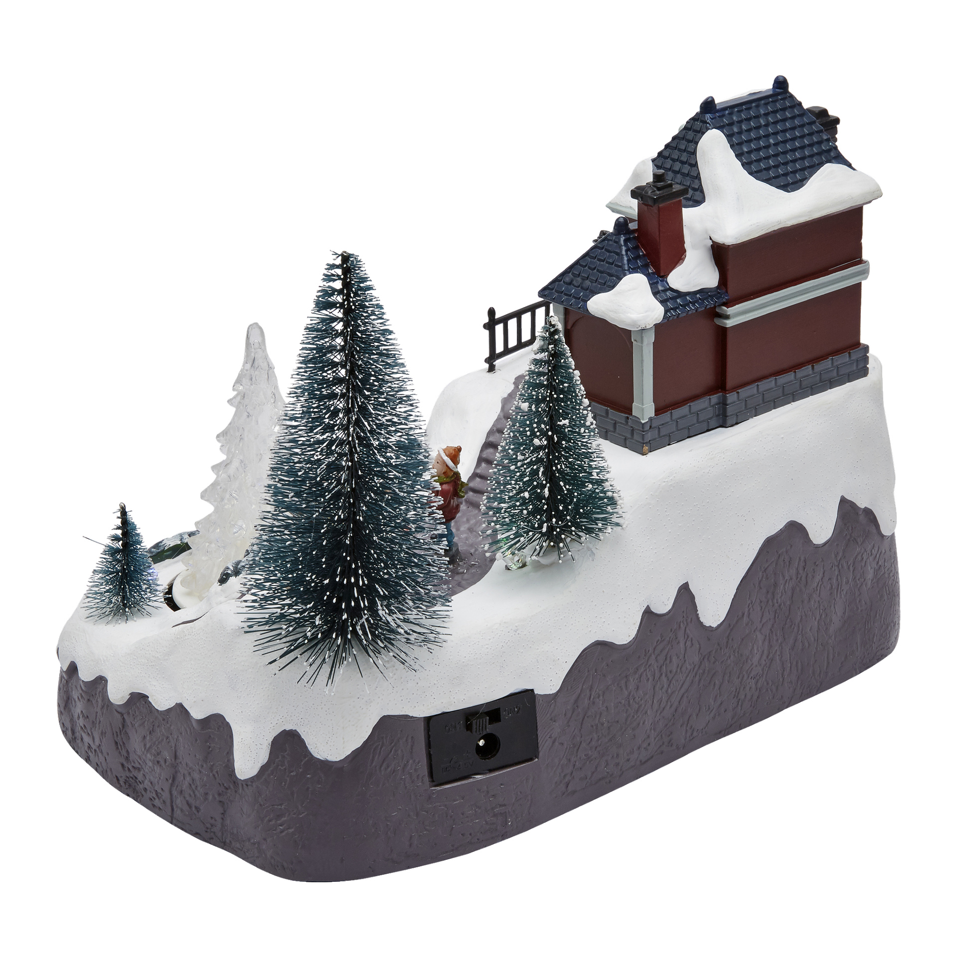 Julelandsby med togstasjon LED 23,5x16,5x15,5 cm | EKVIP | Jula