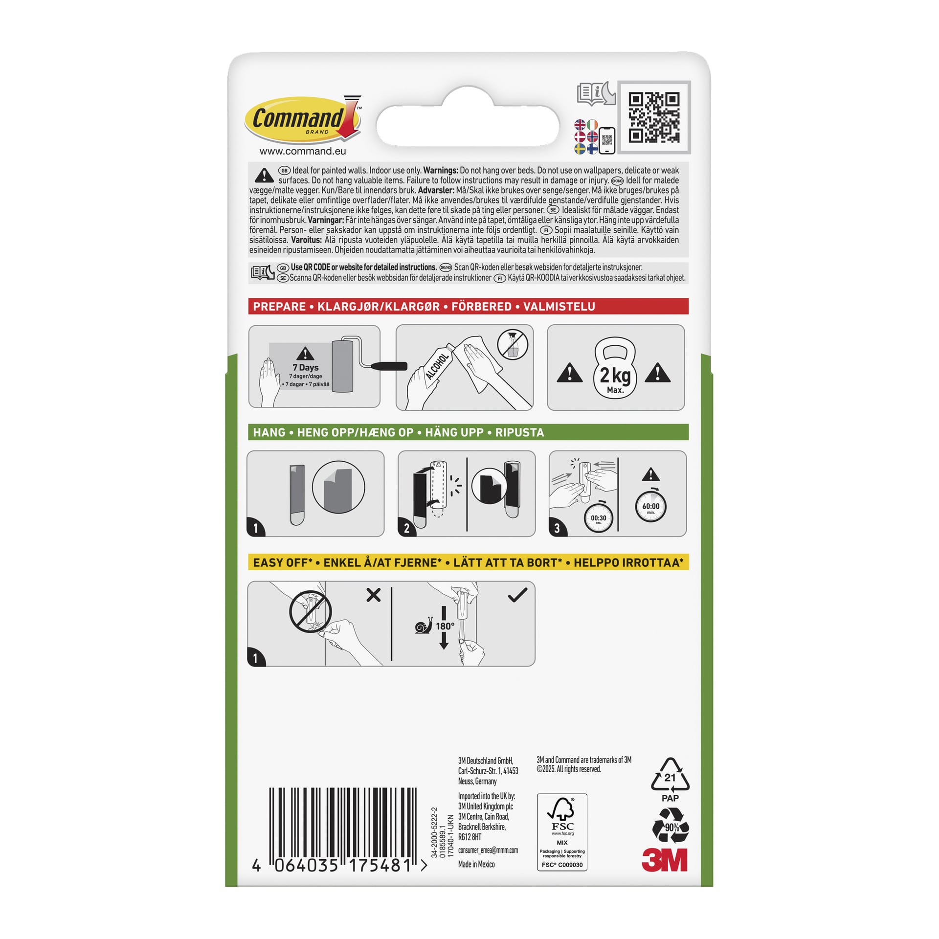 Självhäftande tavelkrok 2 kg | Command Sawtooth Picture Hanger | Jula