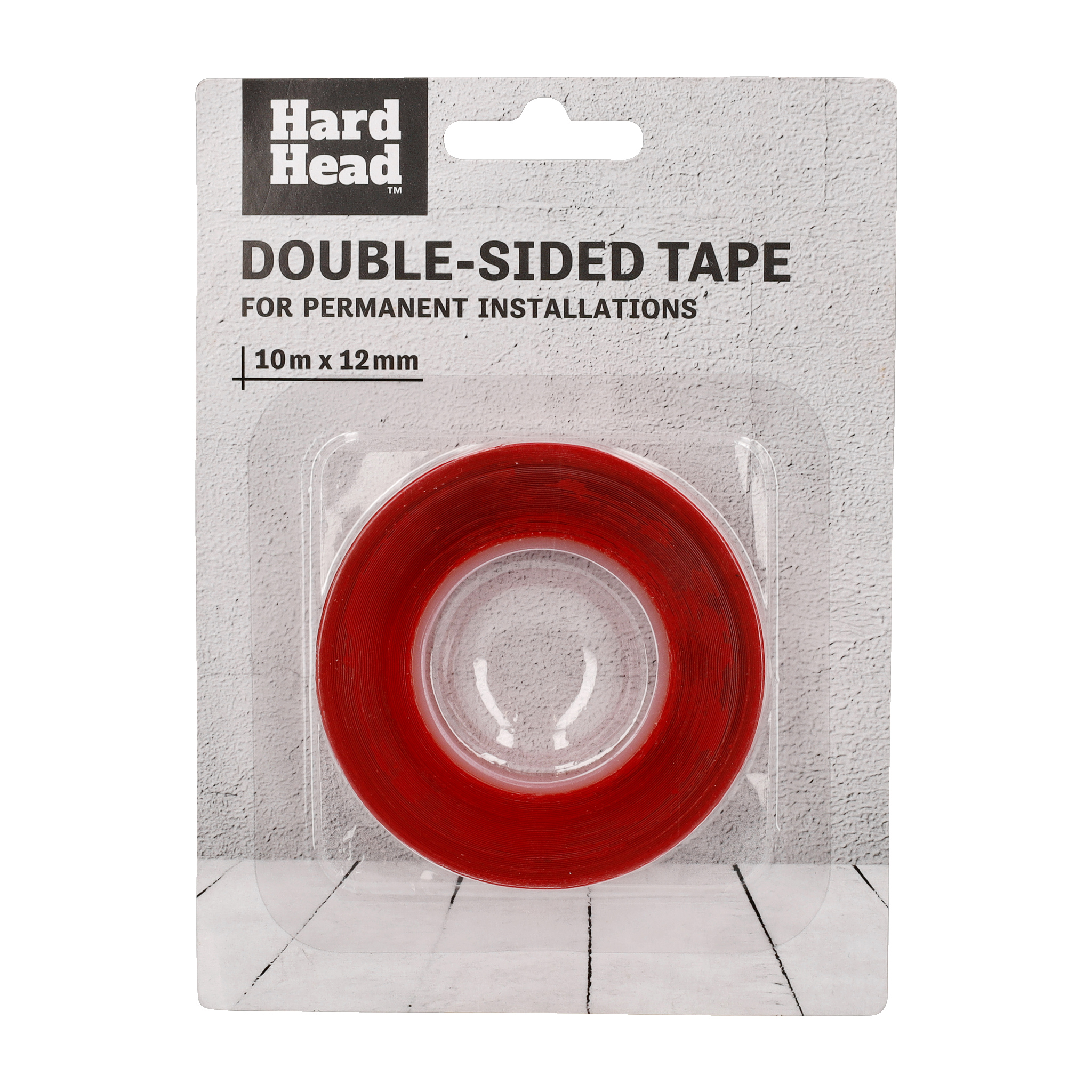 Kaksipuolinen teippi 10 m x 12 mm | Hard Head | Jula