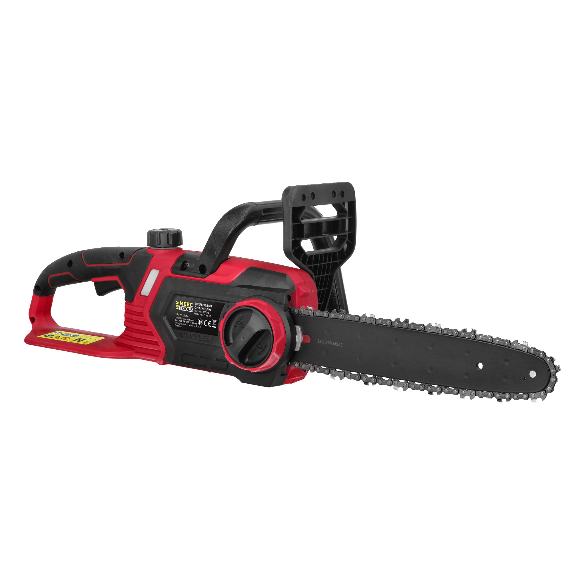 Batteridrevet motorsag 18 V 10″/25,4 cm | Meec Tools Multiseries 18 V ...