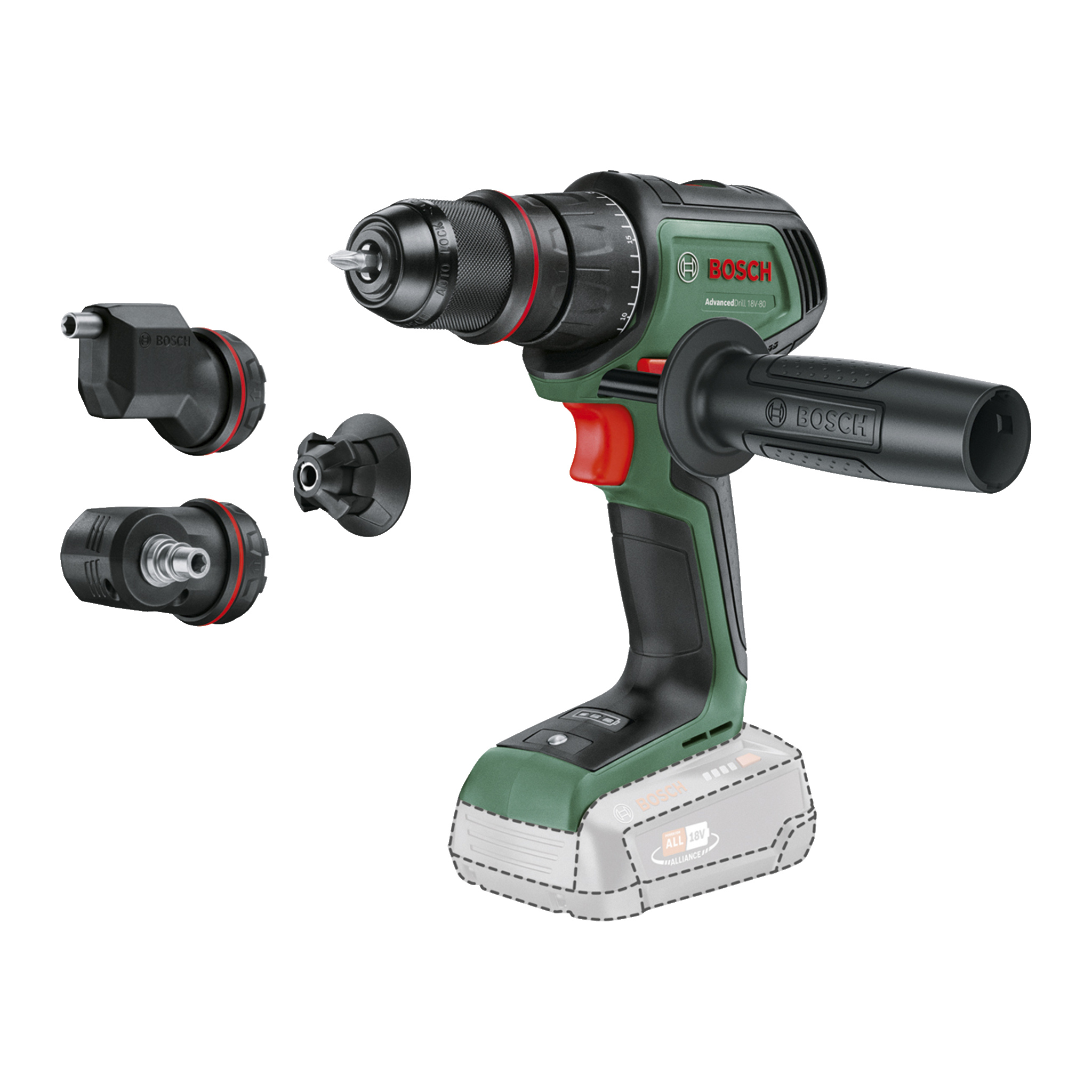 Børsteløs drill 78 Nm 18 V | Bosch Power 4 All AdvancedDrill 18V-80 | Jula