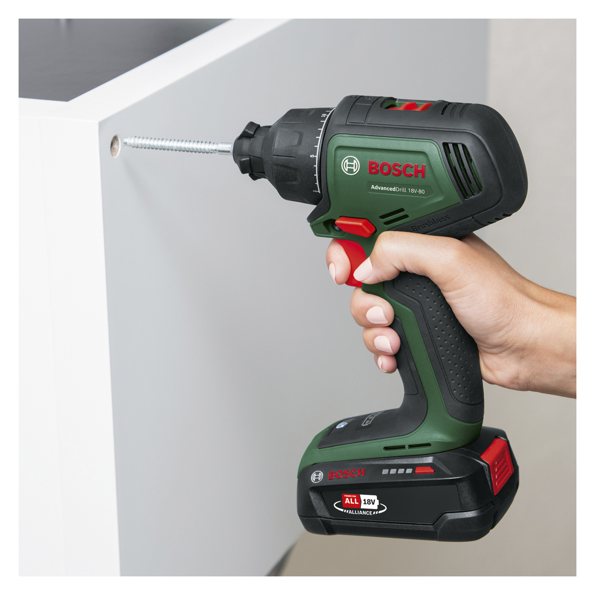 Børsteløs drill 78 Nm 18 V | Bosch Power 4 All AdvancedDrill 18V-80 | Jula
