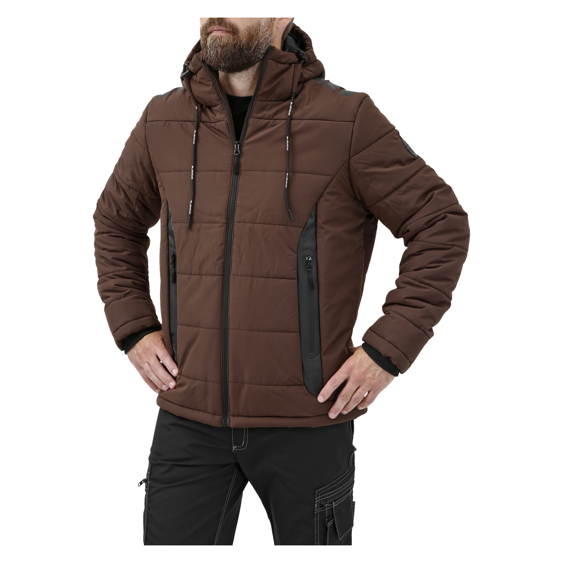 Vadderad jacka herr XL | 3000 mm vattenpelare | Bluewear | Jula