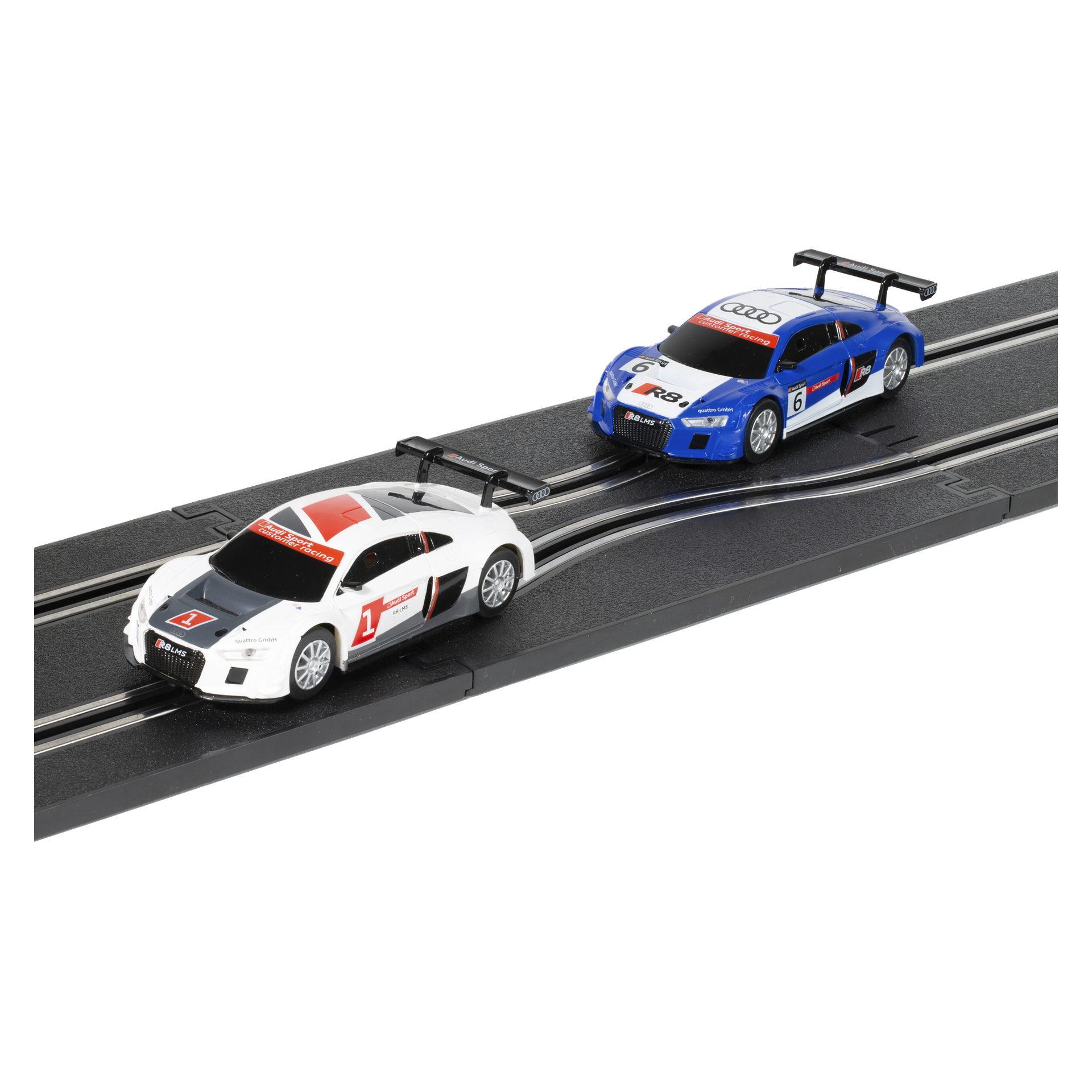 Bilbana 260 cm | Fyra olika banlayouter | Scalextric Audi Racers | Jula