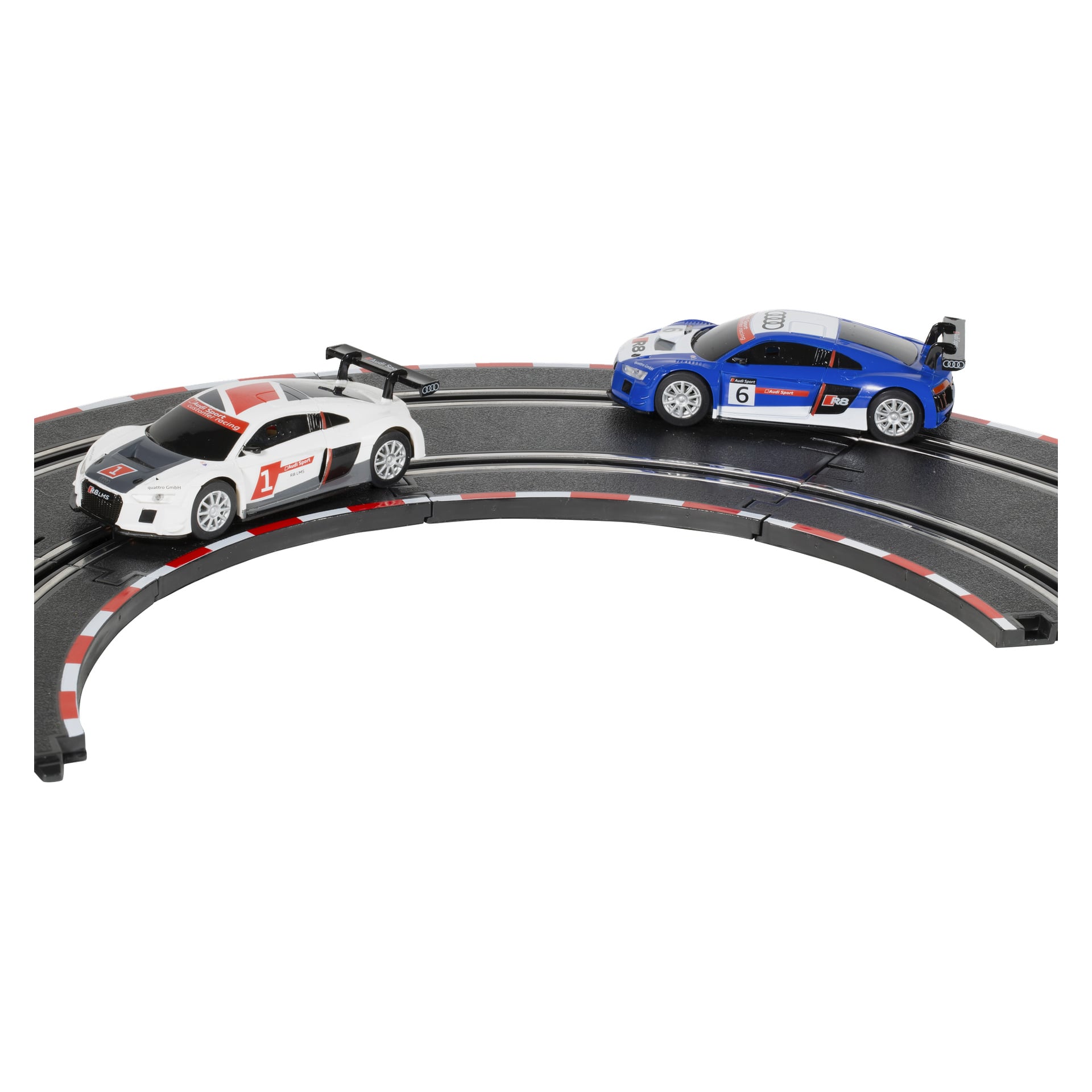 Bilbana 260 cm | Fyra olika banlayouter | Scalextric Audi Racers | Jula